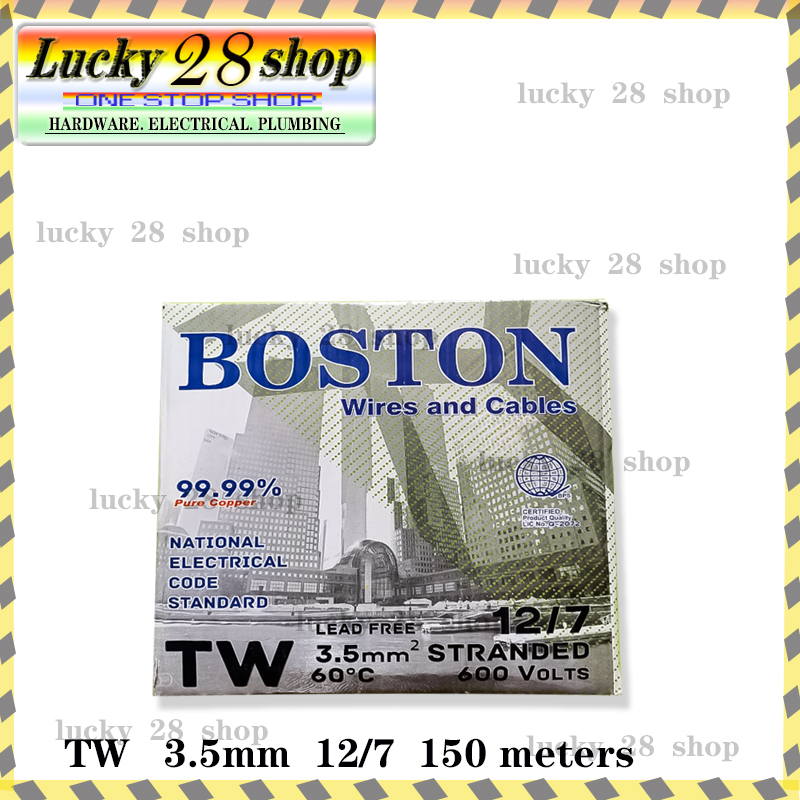 ORIGINAL BOSTON TW ELECTRICAL STRANDED WIRE ( 150 METERS ) | Shopee ...