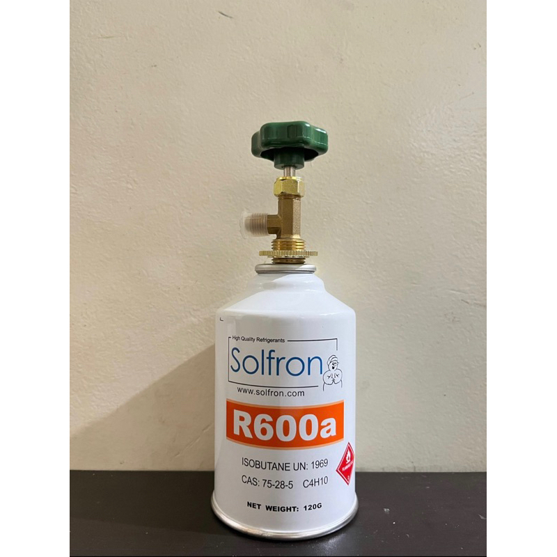 R600a Solfron Freon 120G With or Without Adapter | Shopee Philippines