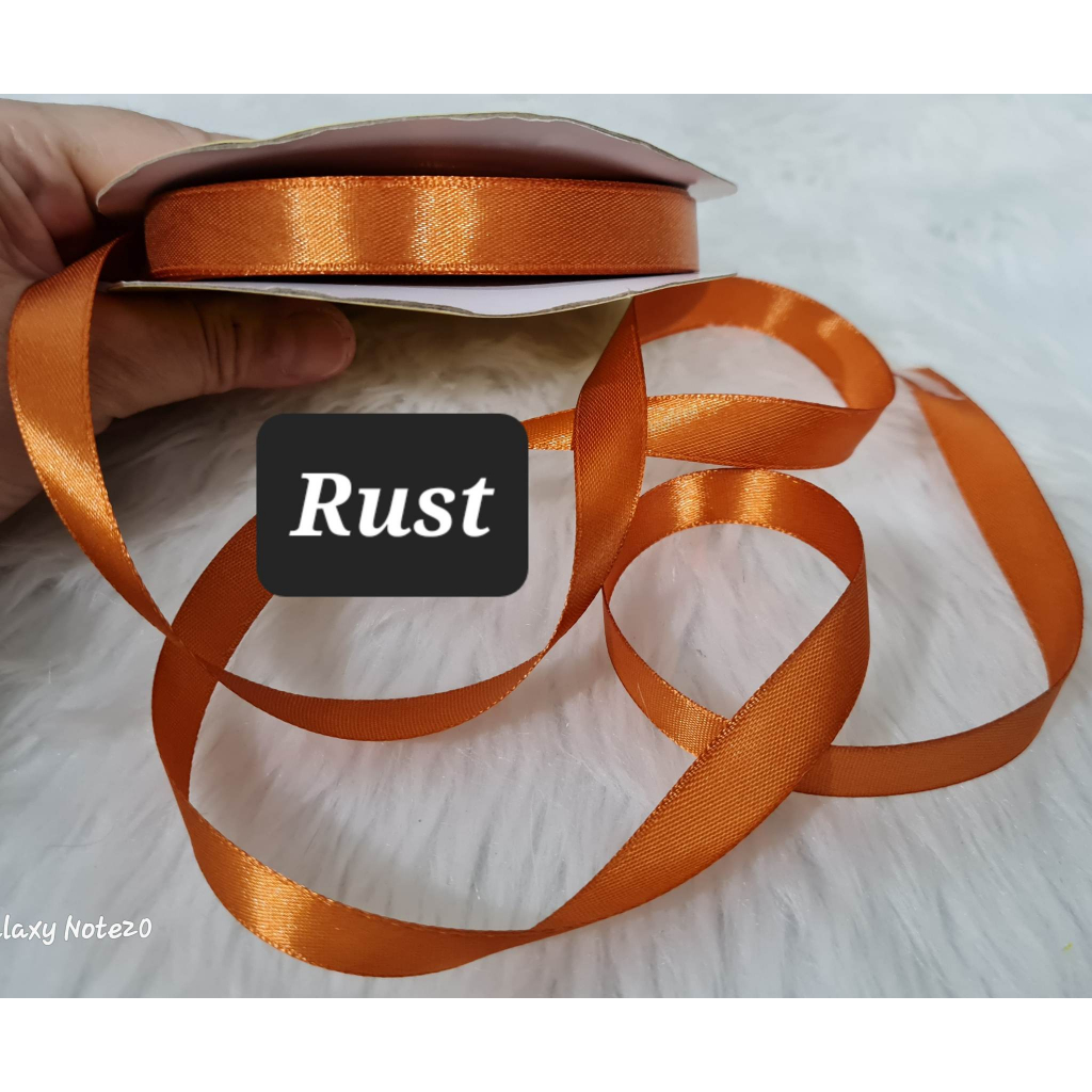 RUST Satin Ribbons Double Edge | Shopee Philippines