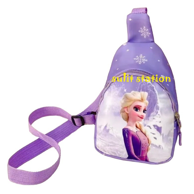 FROZEN ELSA ANNA OLAF CHARACTER KIDS FASHION ONE SHOULDER CROSSBODY ...