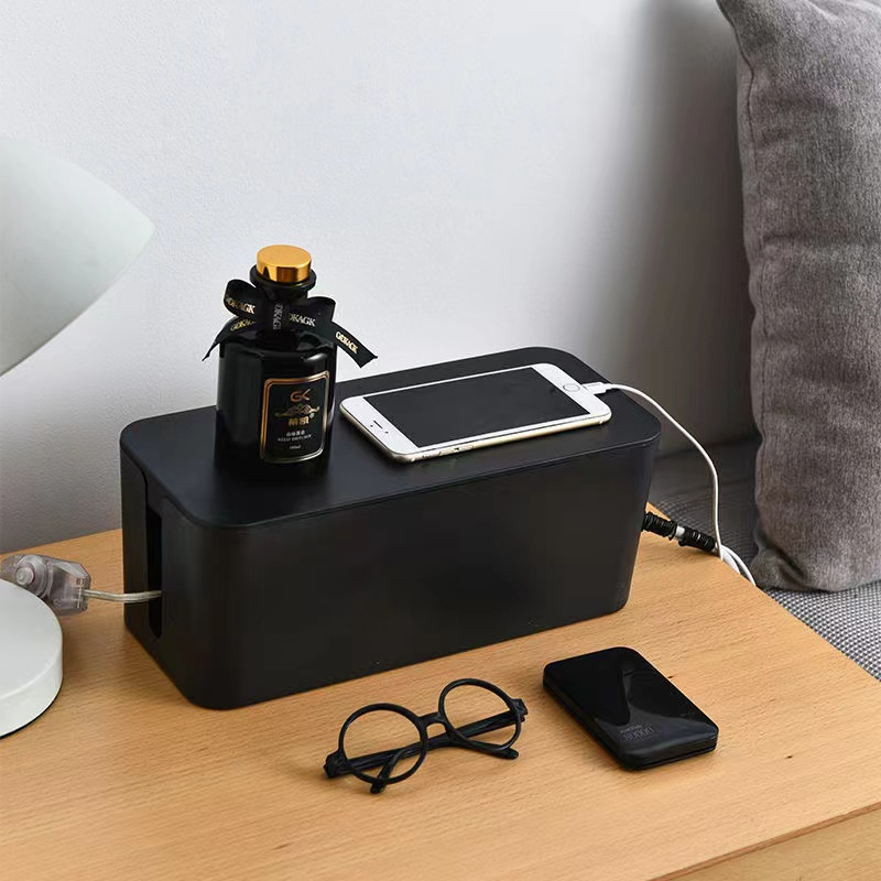 Plastic Wire Storage Box Cable Manager Organizer Box Power Line Storage ...