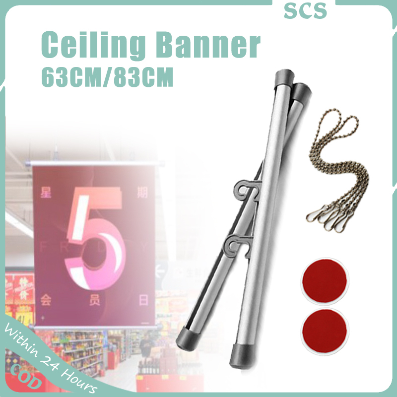 Ceiling Banner Hanger Aluminum Alloy Poster Hanger,with Hanging Chain ...