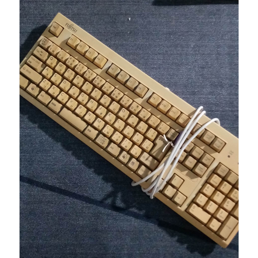 RARE Vintage Retro Fujitsu Original PS2 Keyboard | Shopee Philippines