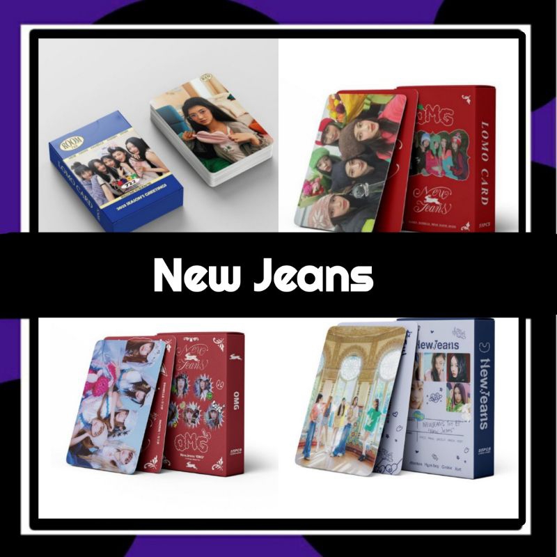 New Jeans 54-55pcs Back printed Lomo Cards | Shopee Philippines