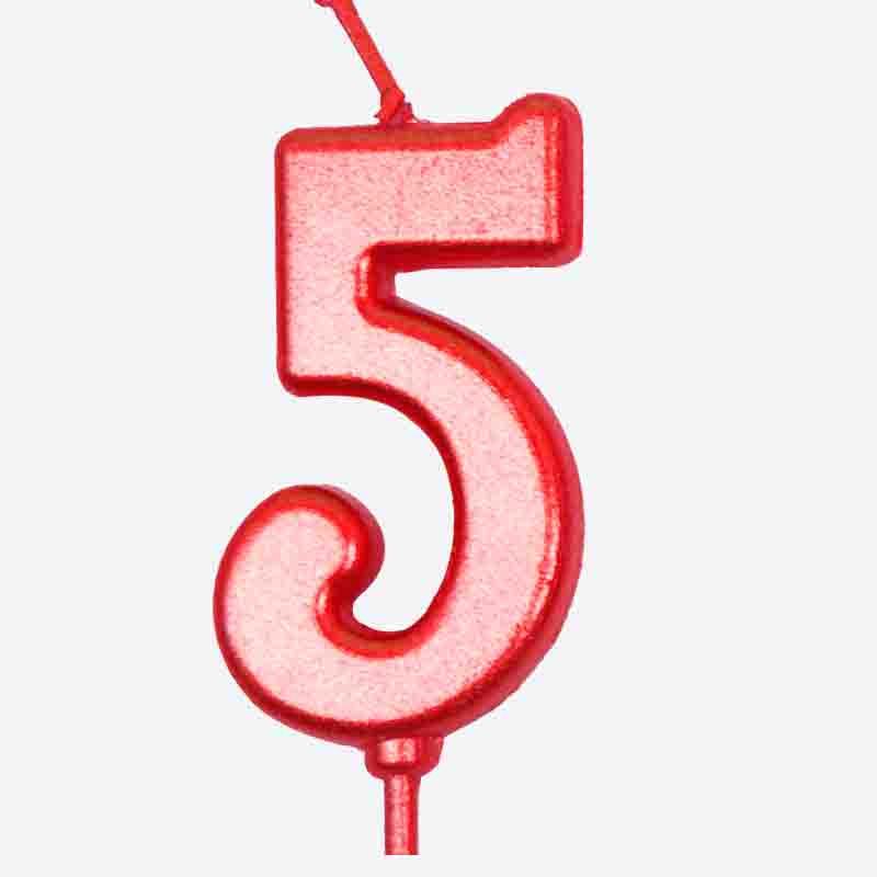 Agar.Shop Smokeless Gold/Rose Gold/Blue/Red Small Number Candle ...