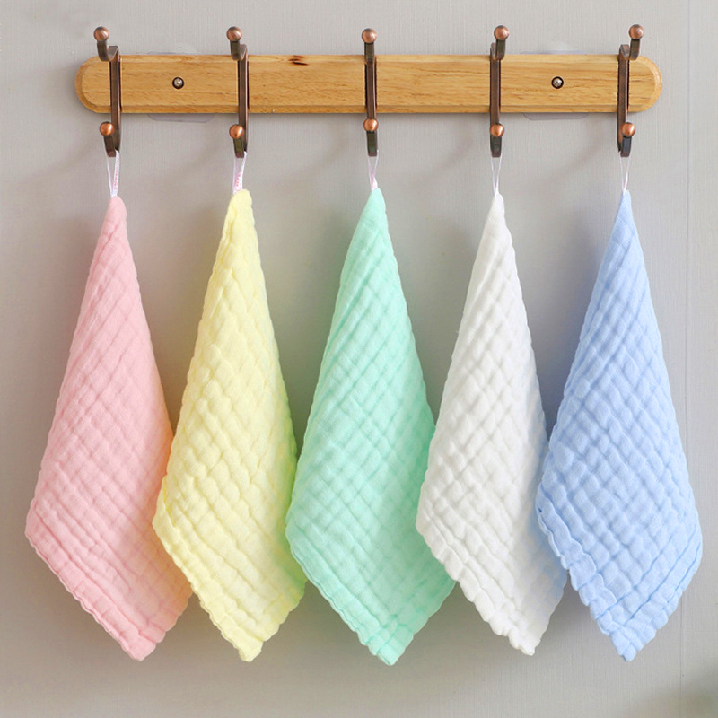 Cotton Gauze Absorbent Wash Cloth Soft Face Towel For Kids 30x30 6 ...