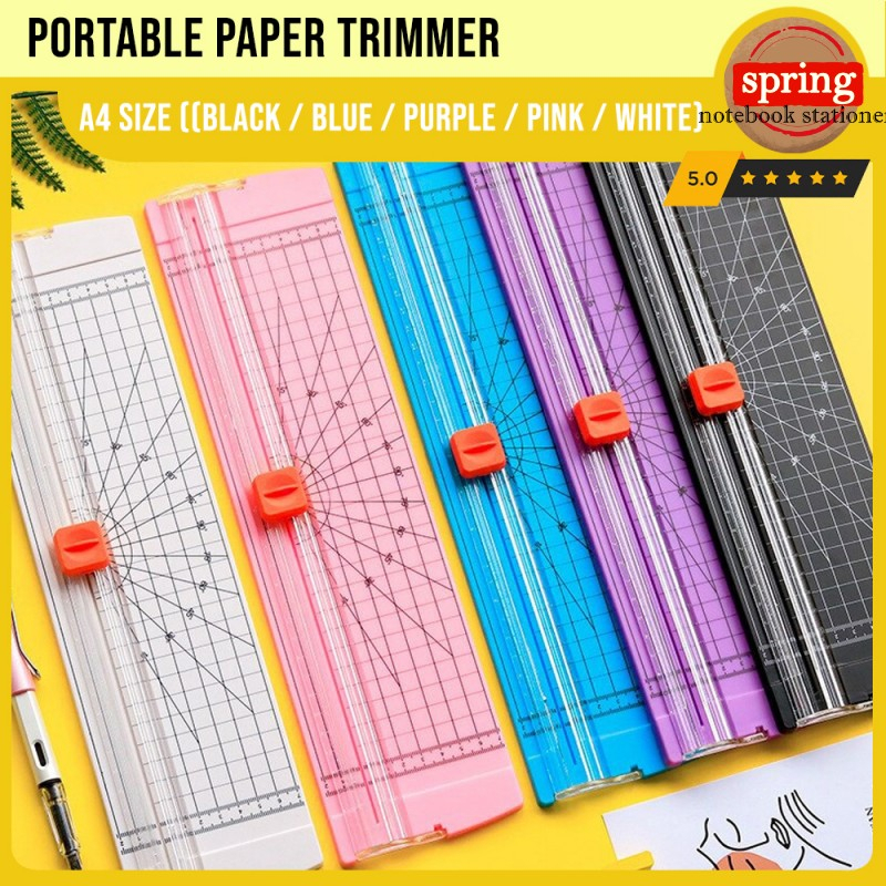 A4 Portable Paper Cutter TrimmerPaper Cutter WIth 5 Free Blades Cutting ...