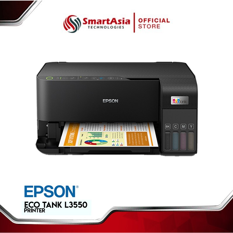 Epson EcoTank L3550 (Ink Tank, Print, Scan, Copy, 003 Ink) Printer ...