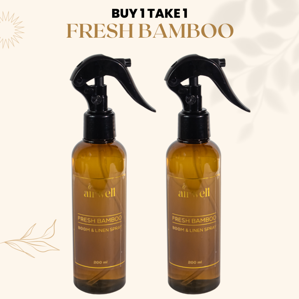 Buy 1 Take 1 Airwell Room Car Linen Spray (200ml) | Anti-Bacterial ...