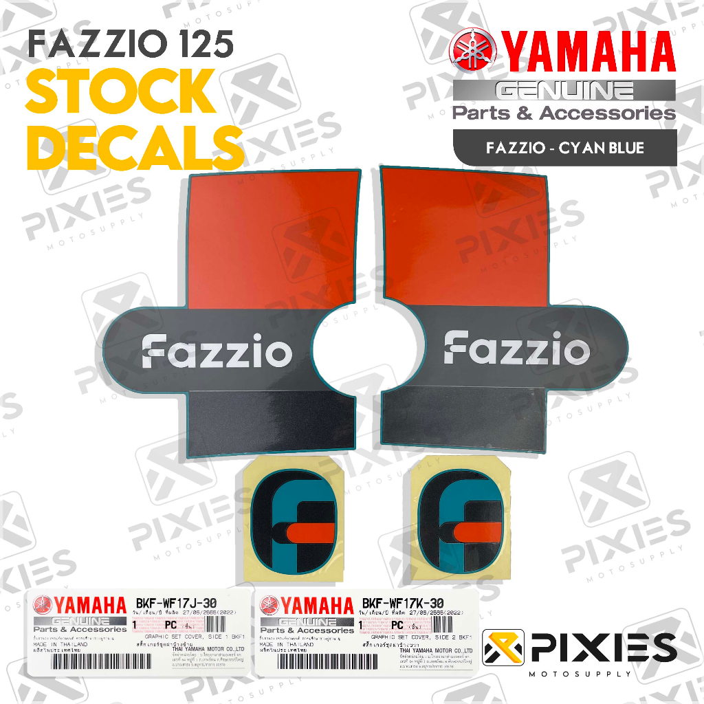 YAMAHA FAZZIO 125 SPARE PART GENUINE FAIRINGS FLARINGS KAHA PLASTIC ...