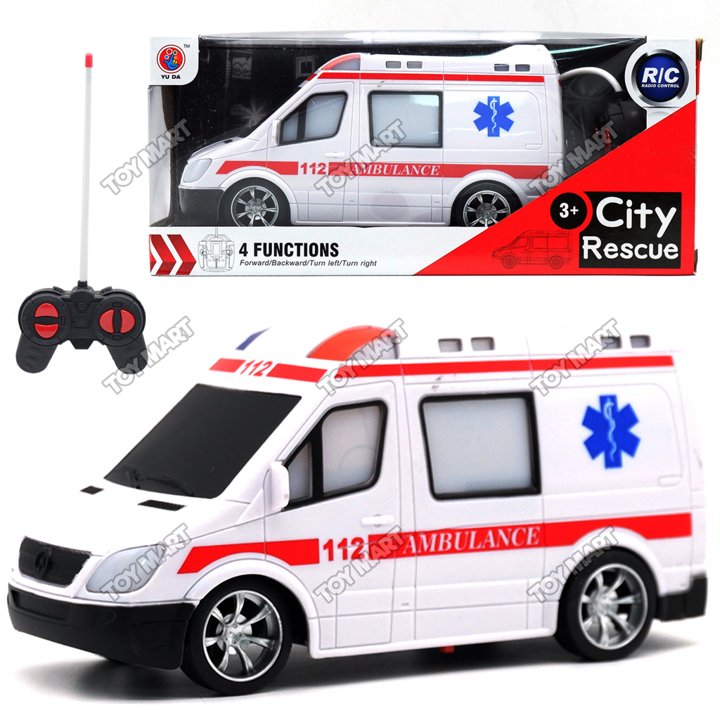 City Rescue - Remote Control Ambulance with Lights and Full Control ...