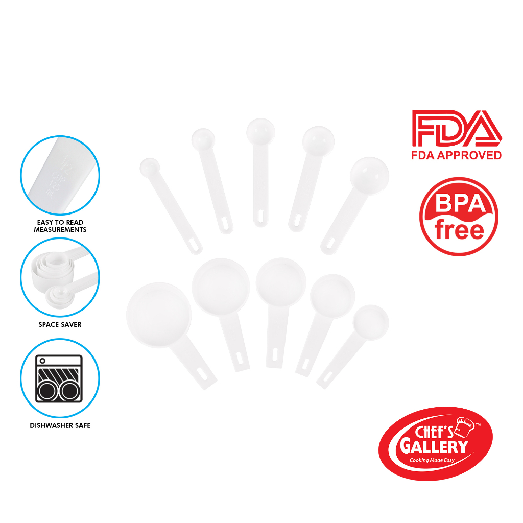 Chef's Gallery Measuring Cups | Space Saving | 100% Food Grade Material ...