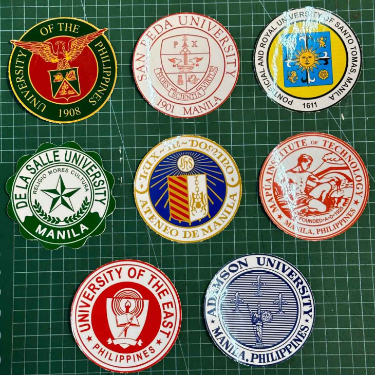 University Windshield Sticker Decals 3.5 inches | Shopee Philippines