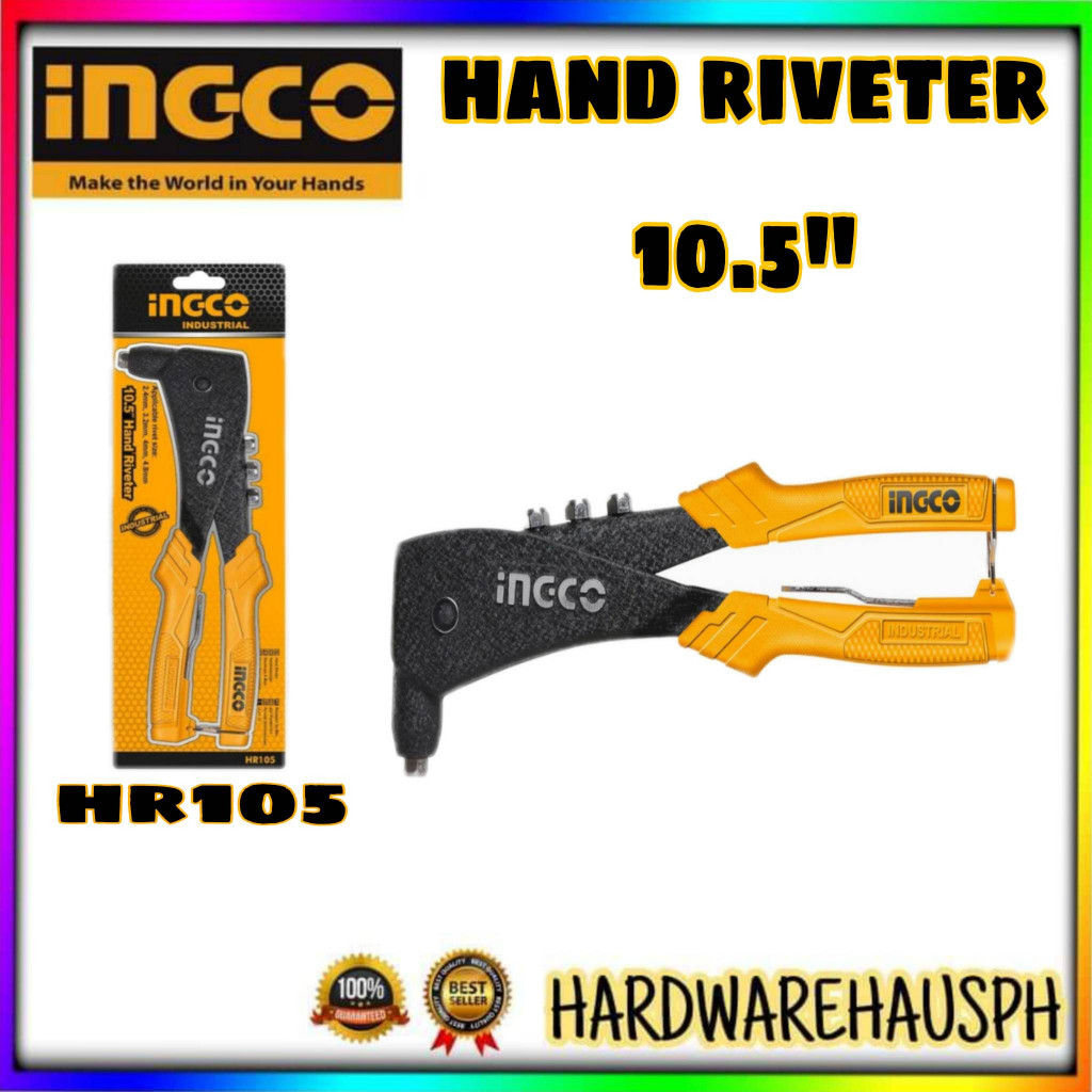 INGCO Heavy Duty 10.5" Hand Riveter HR105 | Shopee Philippines
