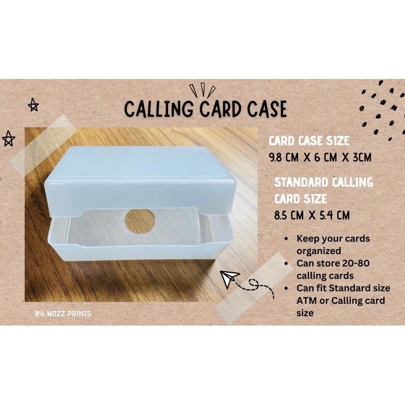 Calling Card Case/ Cardstock Box/ Holder | Shopee Philippines