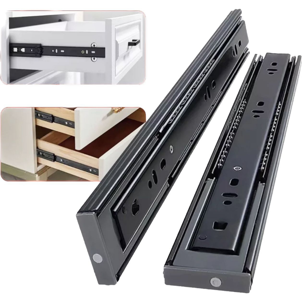 Drawer slide Full Extension Ball Bearing Heavy Duty (1PAIR) | Shopee ...
