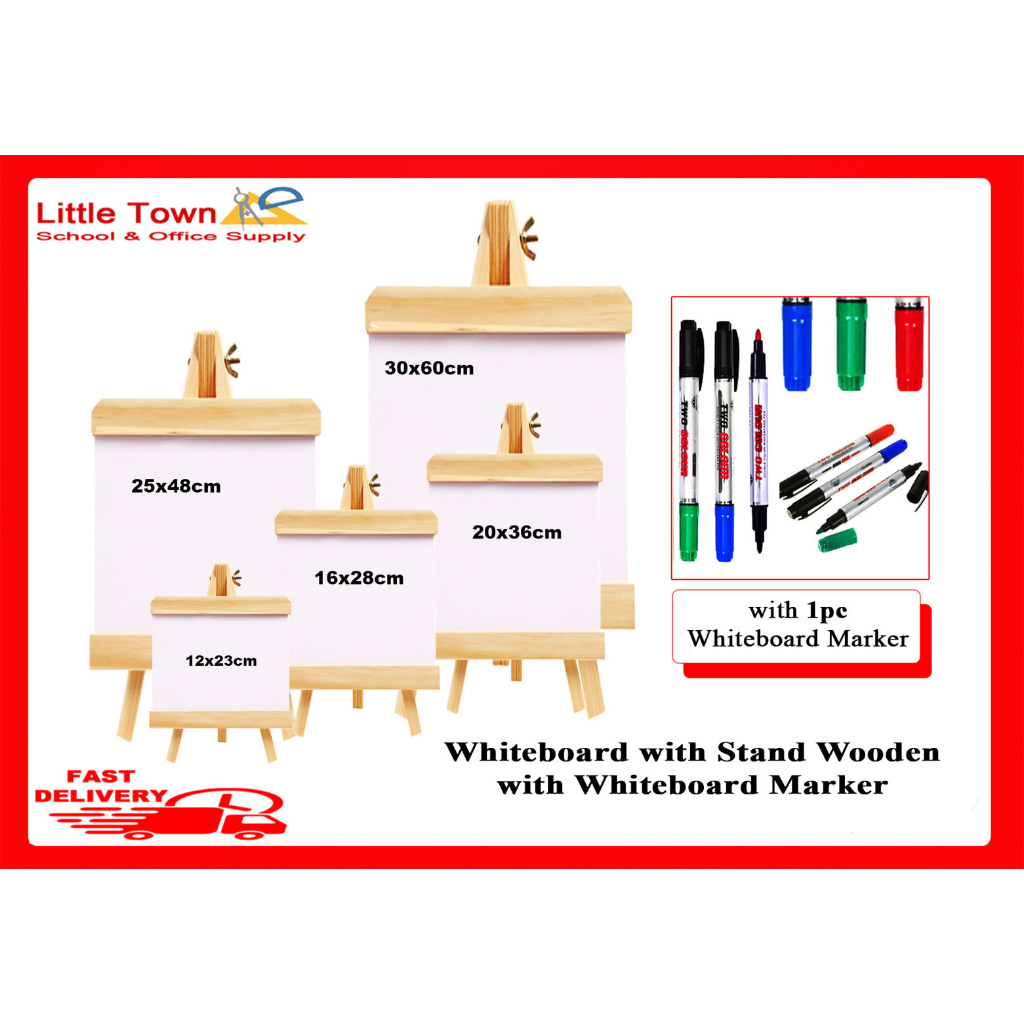 Desktop Whiteboard with Stand Menu Board with 1pc Whiteboard Marker ...