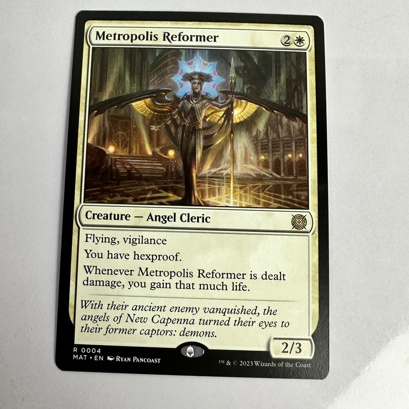 METROPOLIS REFORMER | MAT MARCH OF THE MACHINE AFTERMATH | WHITE | MTG ...