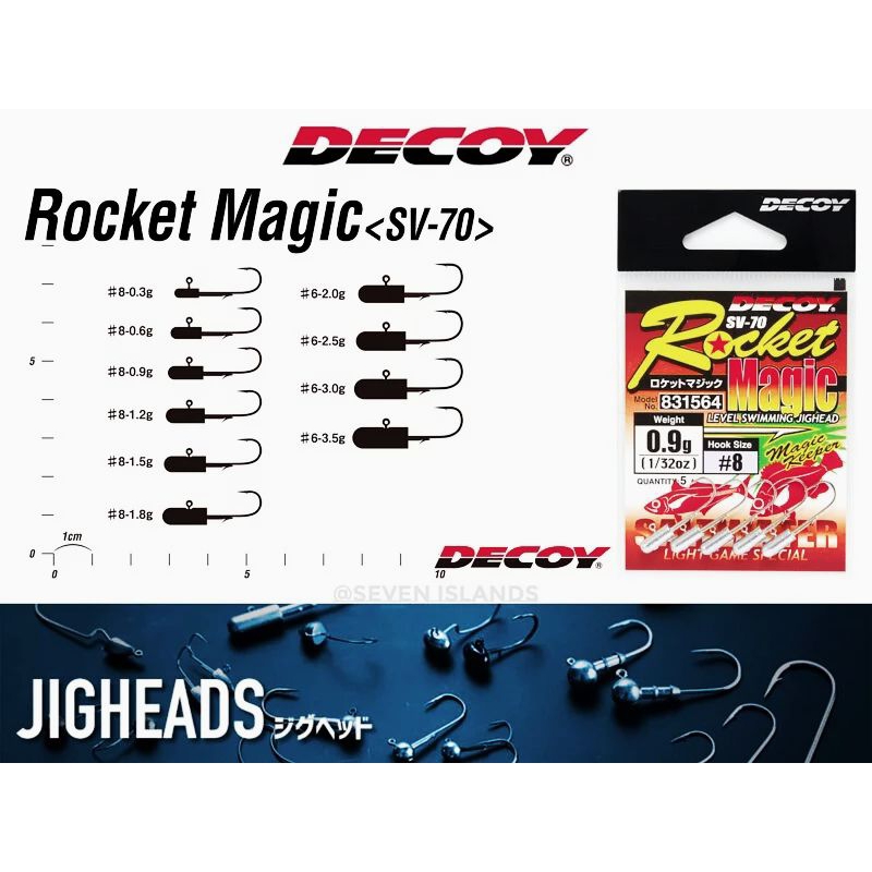 Decoy Jighead Rocket Magic SV-70 | Shopee Philippines