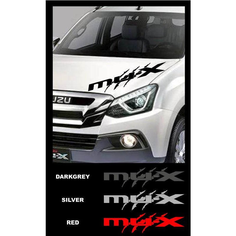 ISUZU MU-X/MUX Hood Sticker with Monster Claw Design | Shopee Philippines