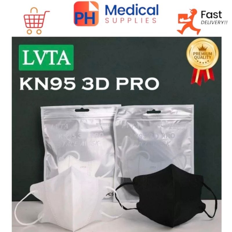 ( 20 Pcs ) 3D Pro Kn95 Lvta Face Mask | Assorted Colors | 2 Packs ...