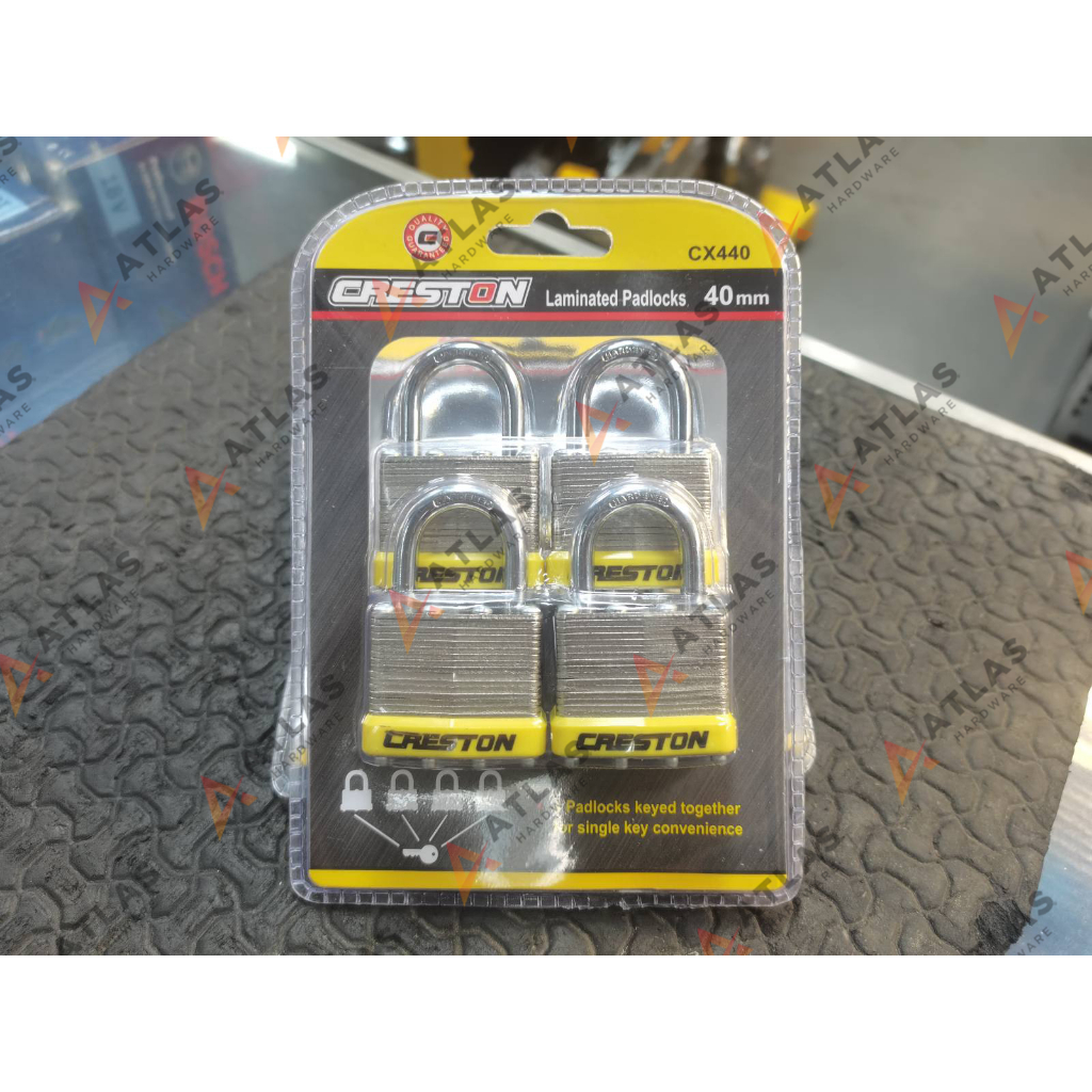 CRESTON Padlock Laminated Padlocks 40mm | 50mm CRDH | Shopee Philippines