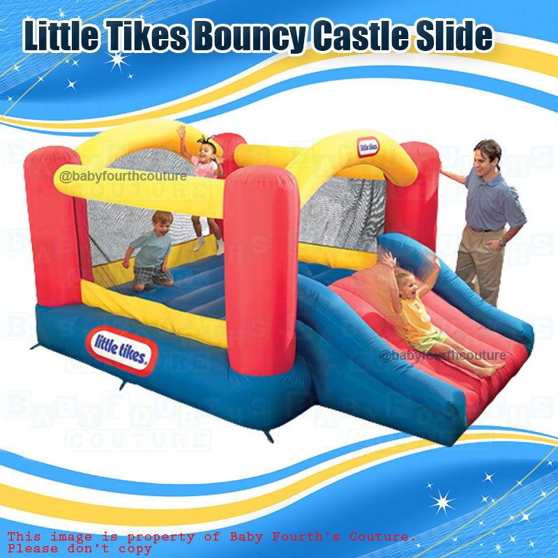 COD Little Tikes Inflatable Bouncy Castle Slide for Kids and Family ...