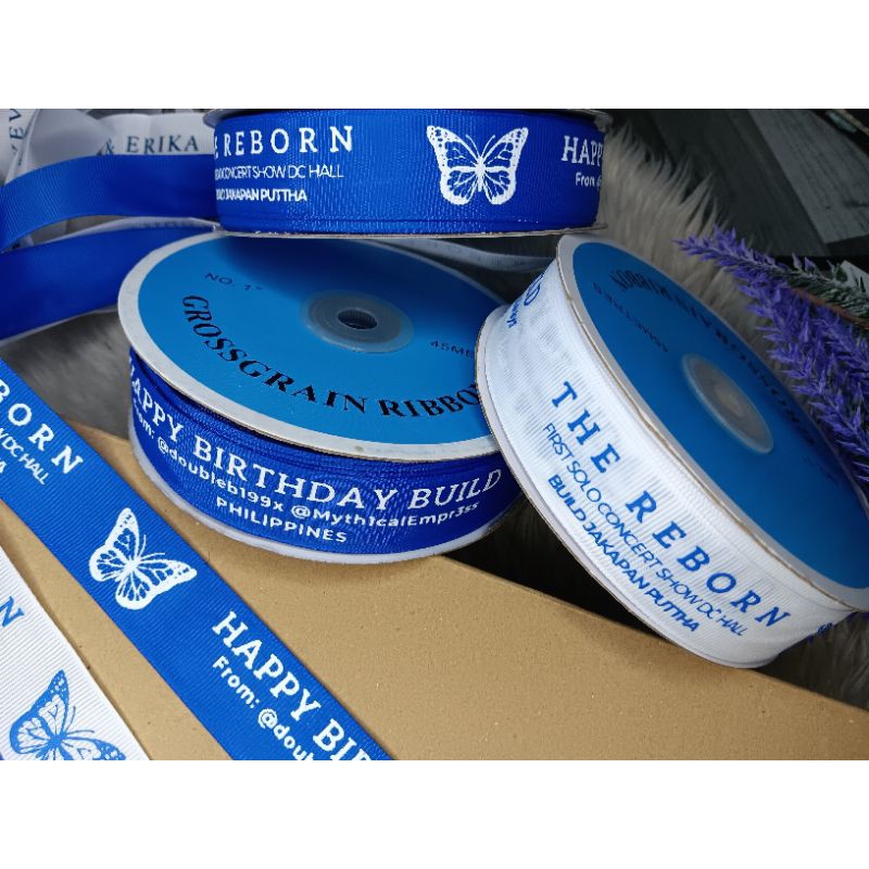 ROYAL BLUE RIBBON 3 ROLLS | Shopee Philippines