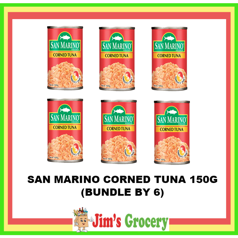 JIMS SAN MARINO CORNED TUNA 150G (BUNDLE BY 6) | Shopee Philippines