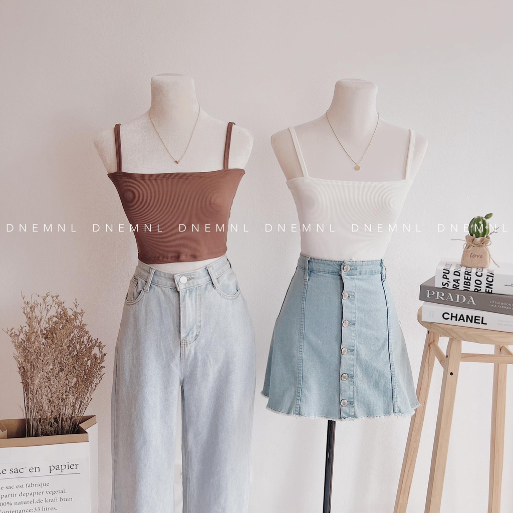 DNEMNLPH Ribbed String Top Assorted (Trendy Korean Inspired Fashion ...