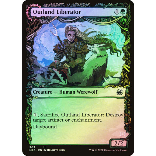 Magic the Gathering | Outland Liberator // Frenzied Trapbreaker ...