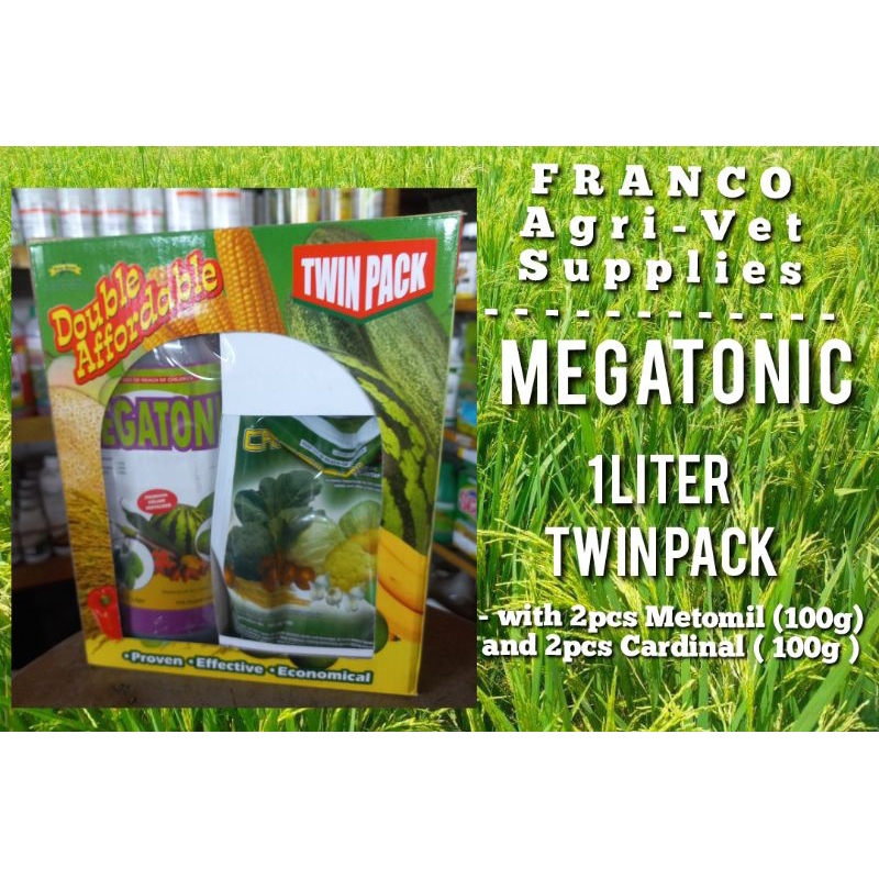 Megatonic ( 1 Liter ) Twin Pack with Metomil Insecticide and Cardinal ...