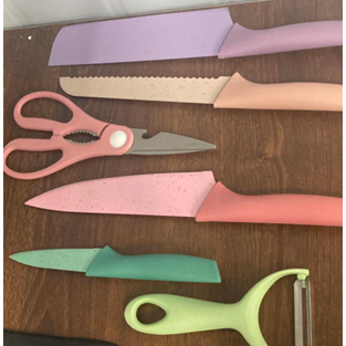 Stainless Steel Chef Knife Bread 6pcs Knife(Colorful)-Knife Cleaver ...