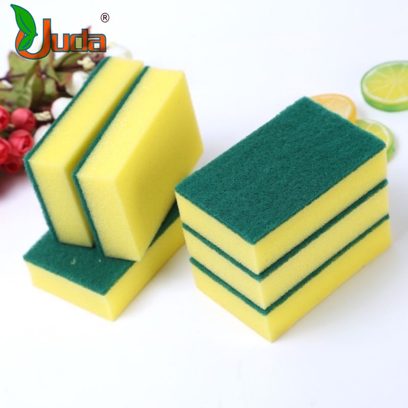 High-density dipped double-sided dishwashing sponge kitchen cleaning ...