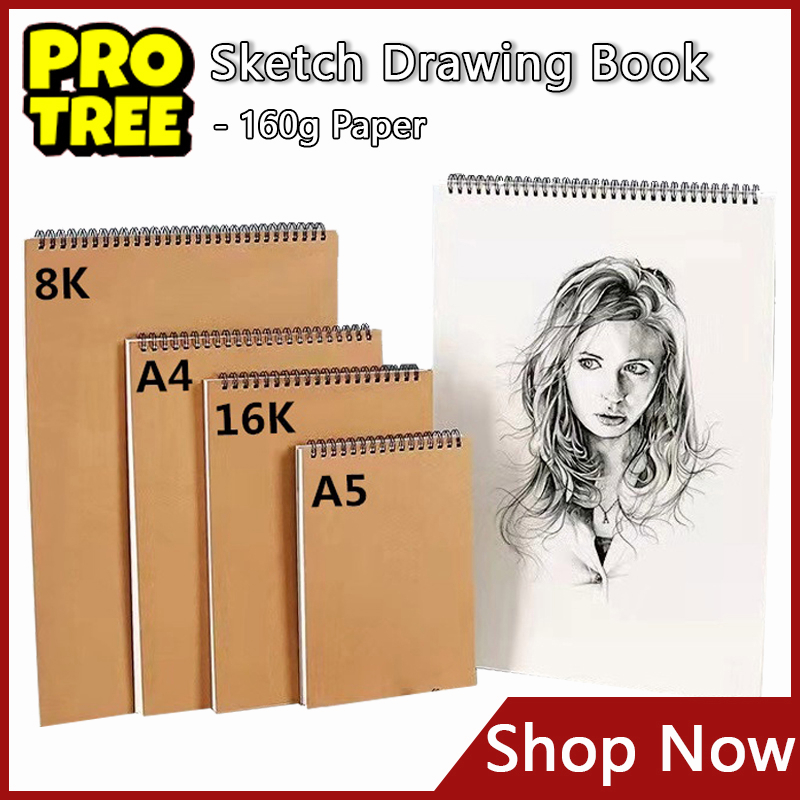 Professional sketchbook Thick paper Spiral notebook Art school supplies ...