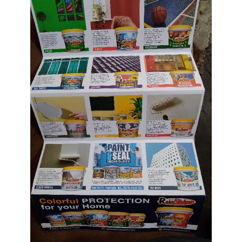 RAIN OR SHINE COLOR CHART COMPLETE GUIDE FOR COLORS ELASTOMERIC ...