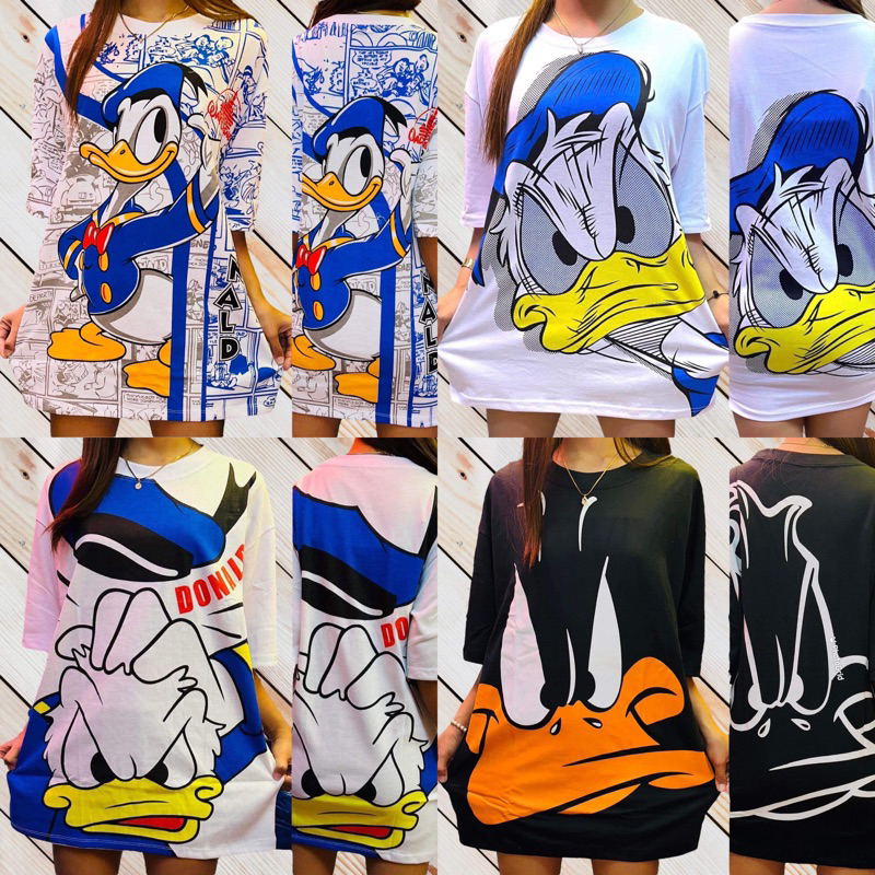 Donald Duck Duffy Duck Oversized Shirts | Shopee Philippines