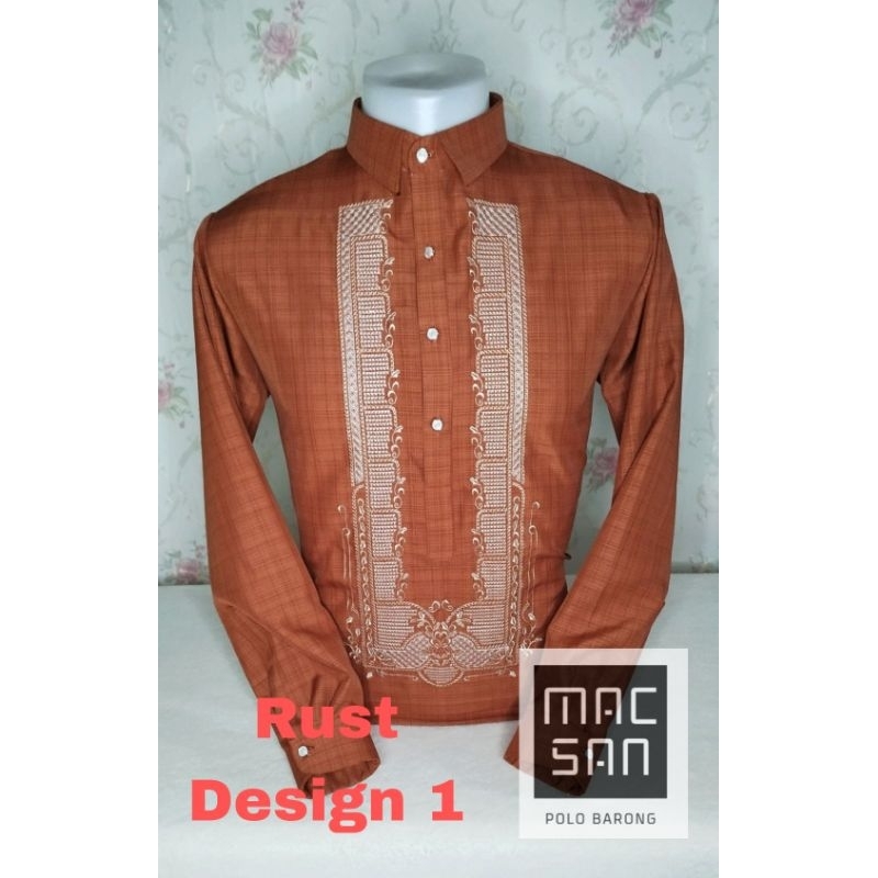 JULIA POLO BARONG LONG SLEEVES | Shopee Philippines