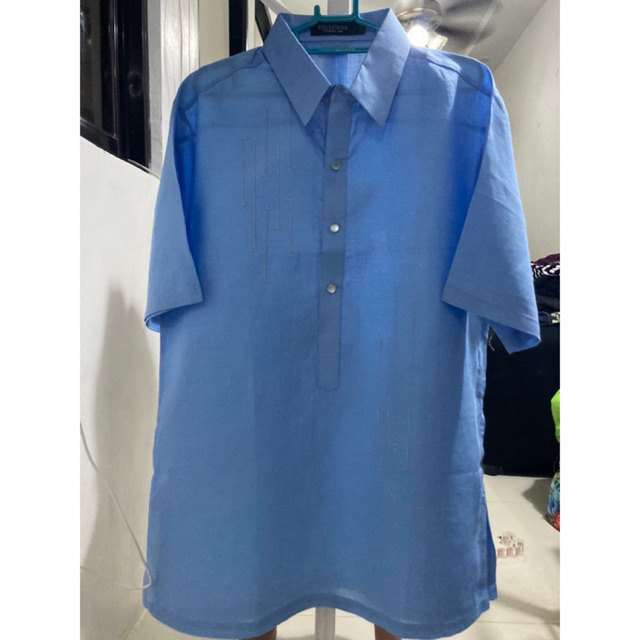 EXCLUSIVE PREMIUM LINE BLUE POLO BARONG | Shopee Philippines