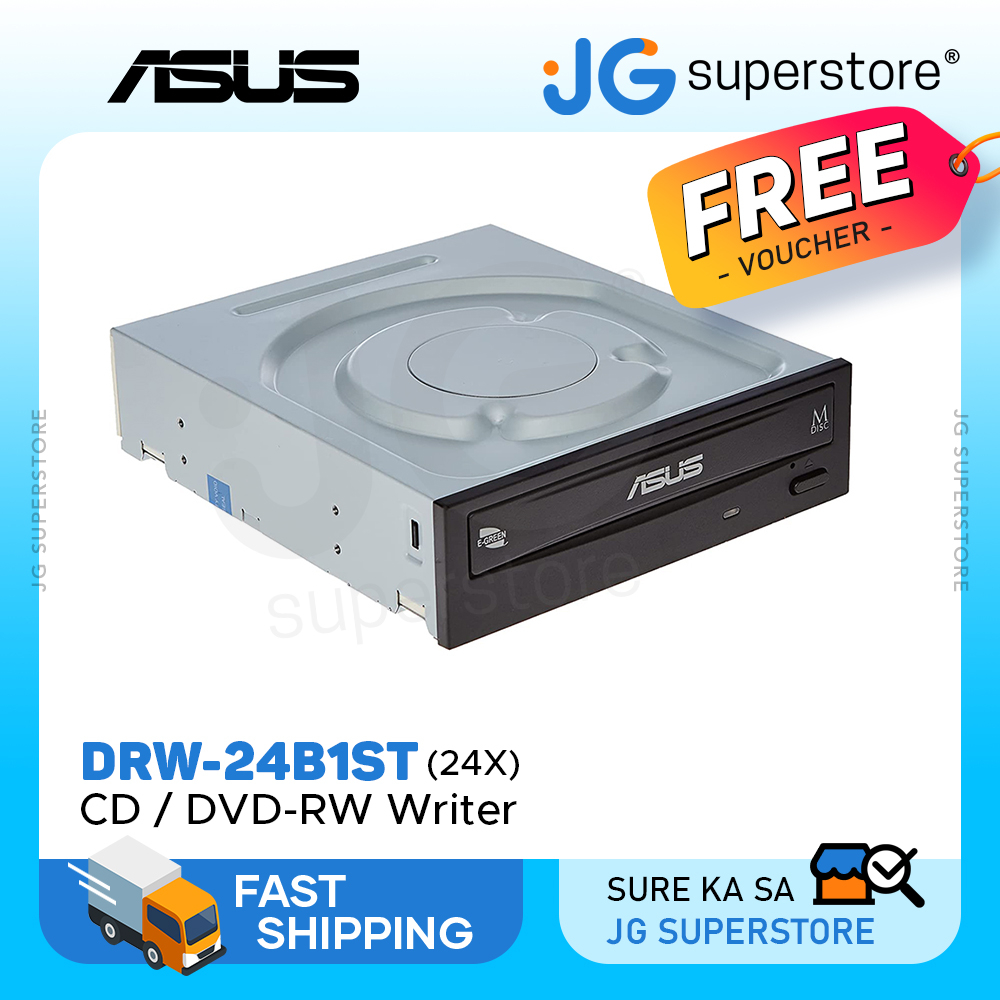 ASUS DRW-24B1ST CD / DVD-RW ROM Writer w/ 24X Write Speed, AVRS & SATA ...