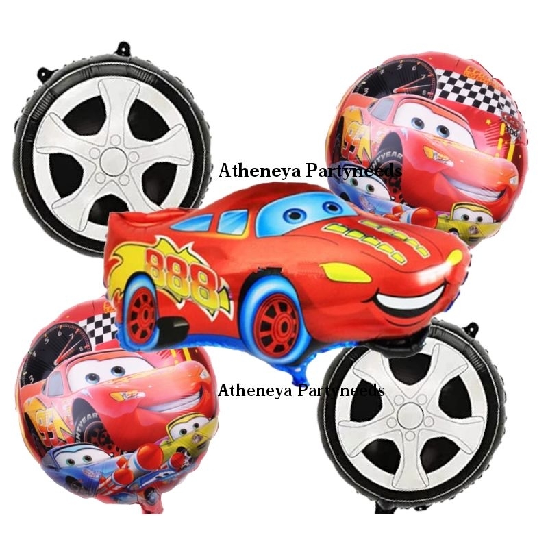 New 5in1 Cars Foil Balloons/Racing Balloons theme party | 5pcs per pack ...