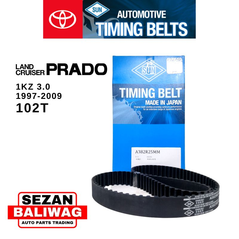 SUN TIMING BELT LAND CRUISER PRADO 1KZ 3.0 1997-2009 102 TEETH ...
