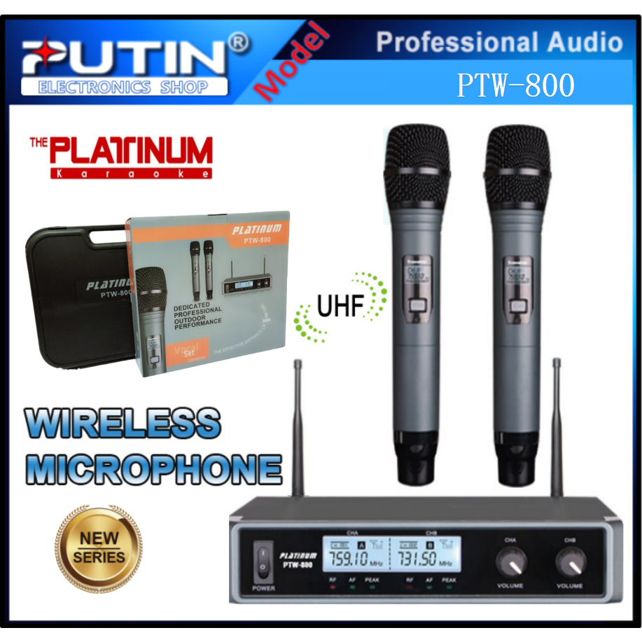 The PLATINUM PTW-800 Professional Vocal Artist Microphone PTW800 New ...