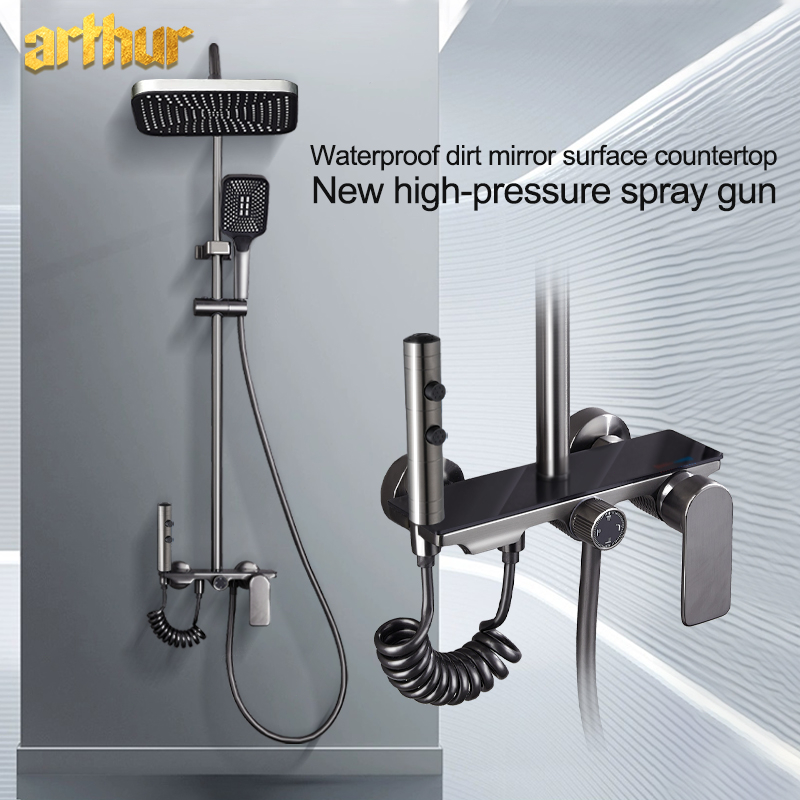 FARIDA Shower Set 4in1Stainless hot and cold shower set Shower Set with ...