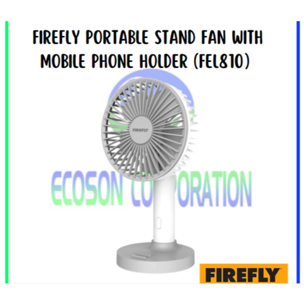 FIREFLY Portable Handy Stand Fan 4W with Mobile Phone Holder FEL810 ...