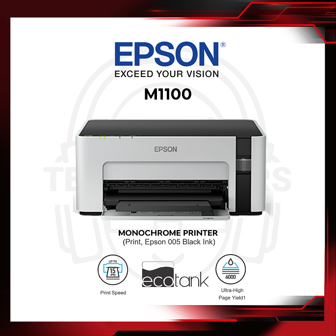 Epson M1100 Monochrome Printer (Print, Epson 005 Black Ink) | Shopee ...