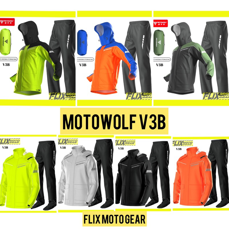 Motowolf Raincoat V3B (velcro placket) | Shopee Philippines