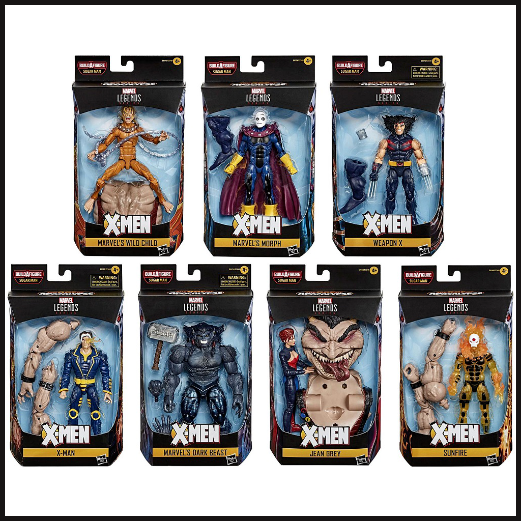 Hasbro Marvel Legends X-Men Sugar Man BAF Wave (Set of 7) - Sealed ...