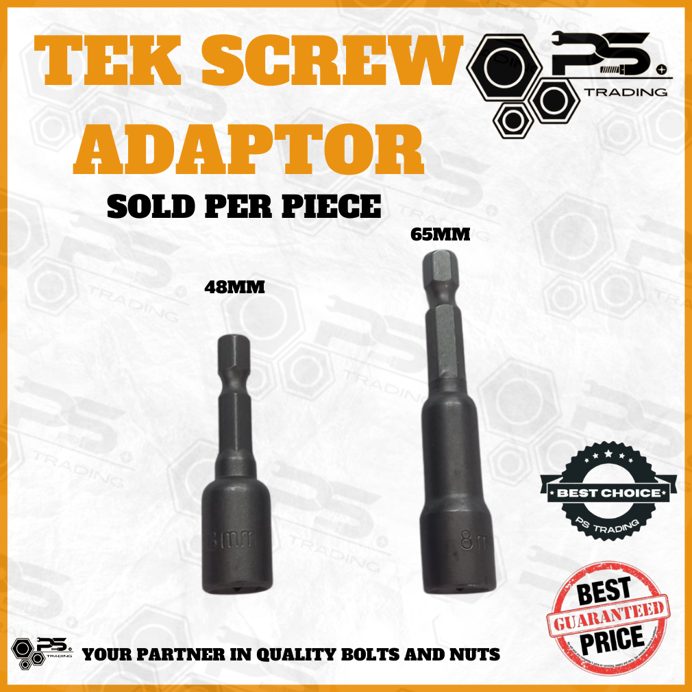 1PC POWERHOUSE TEKSCREW ADAPTOR W/ MAGNET (SOLD PER PC) | Shopee ...