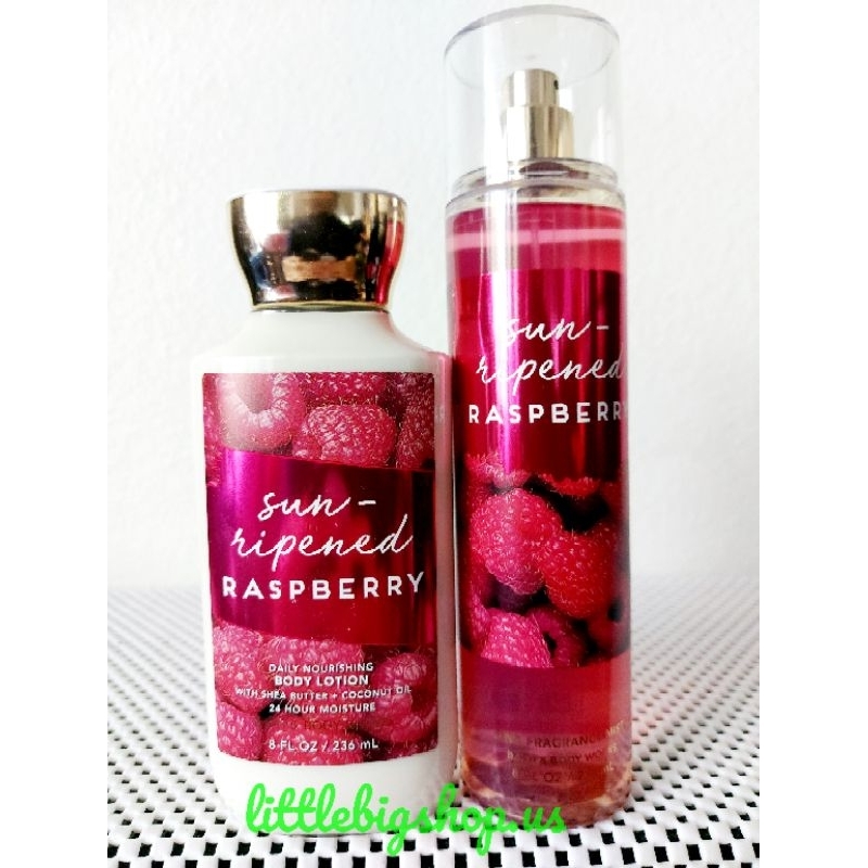 SUN-RIPENED RASPBERRY Bath & Body Works Fragrance Mist / Lotion 236ml ...